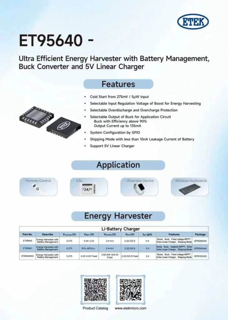 ETEK’S High-Efficiency Power Management IC Unlocks Maintenance-Free IoT ...